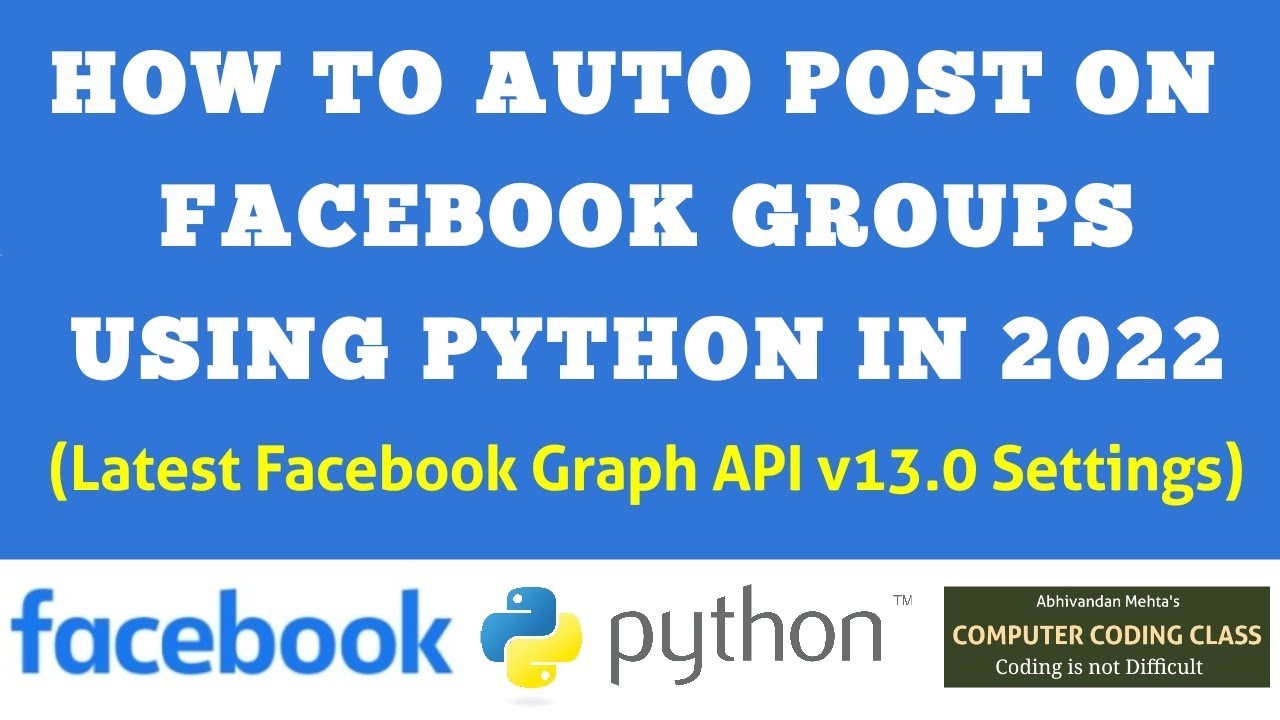 Auto Post On Facebook Group With Python How To Post On Multiple