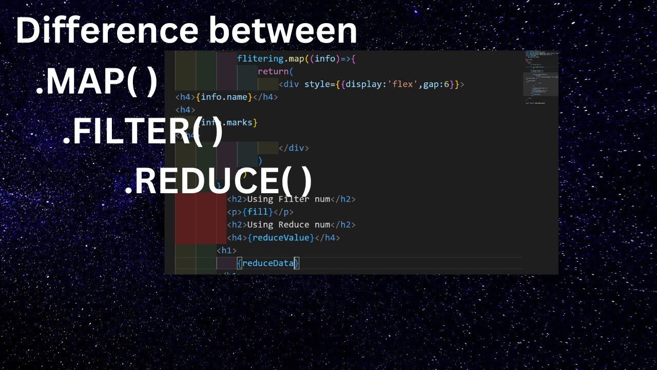 Difference Between Map Filter Reduce What Is Map Filter Reduce