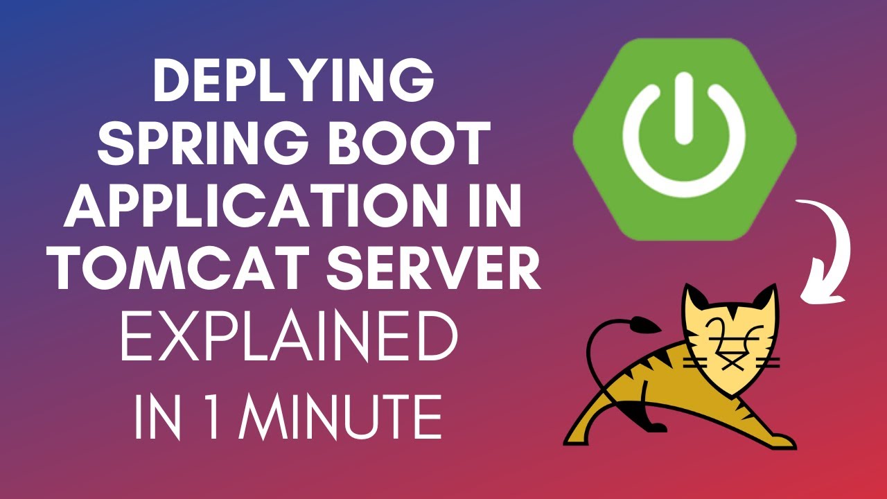 How To Deploy Spring Boot Application In Tomcat Server 2025 Youtube