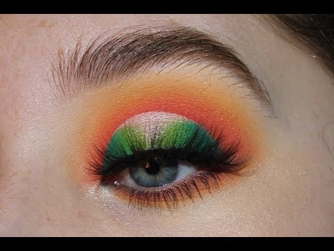 Tropical Green Colorful Halo Eye Tutorial â Vivian Youtube