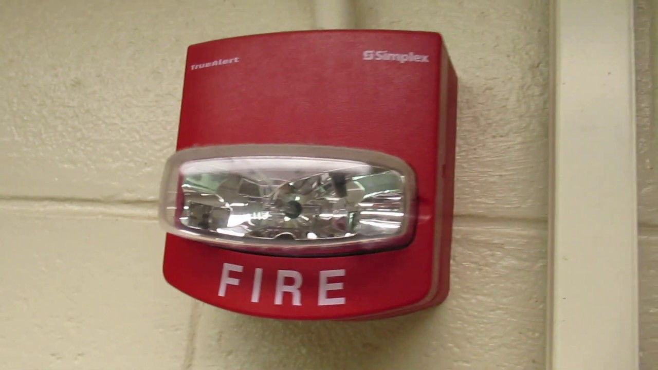 Simplex Truealert Fire Alarm Strobe Youtube