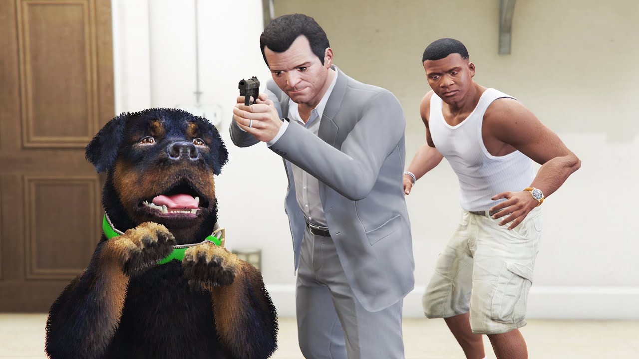 Franklin Saving Chop In Gta 5 Youtube