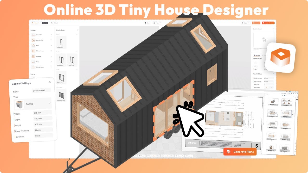 3 Minute Walkthrough Of 3d Tiny House Designer Tiny Easy Youtube