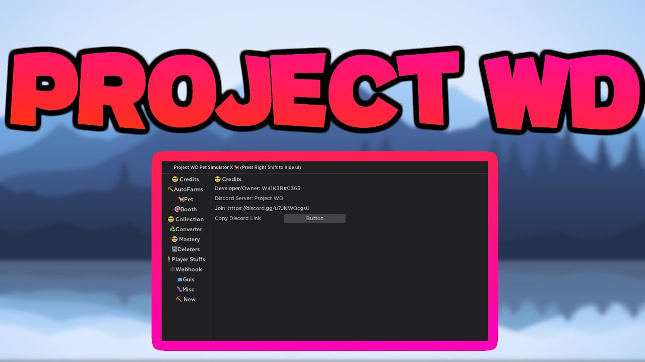 Best Pet Sim X Script Works With Byfron Project Wd Youtube
