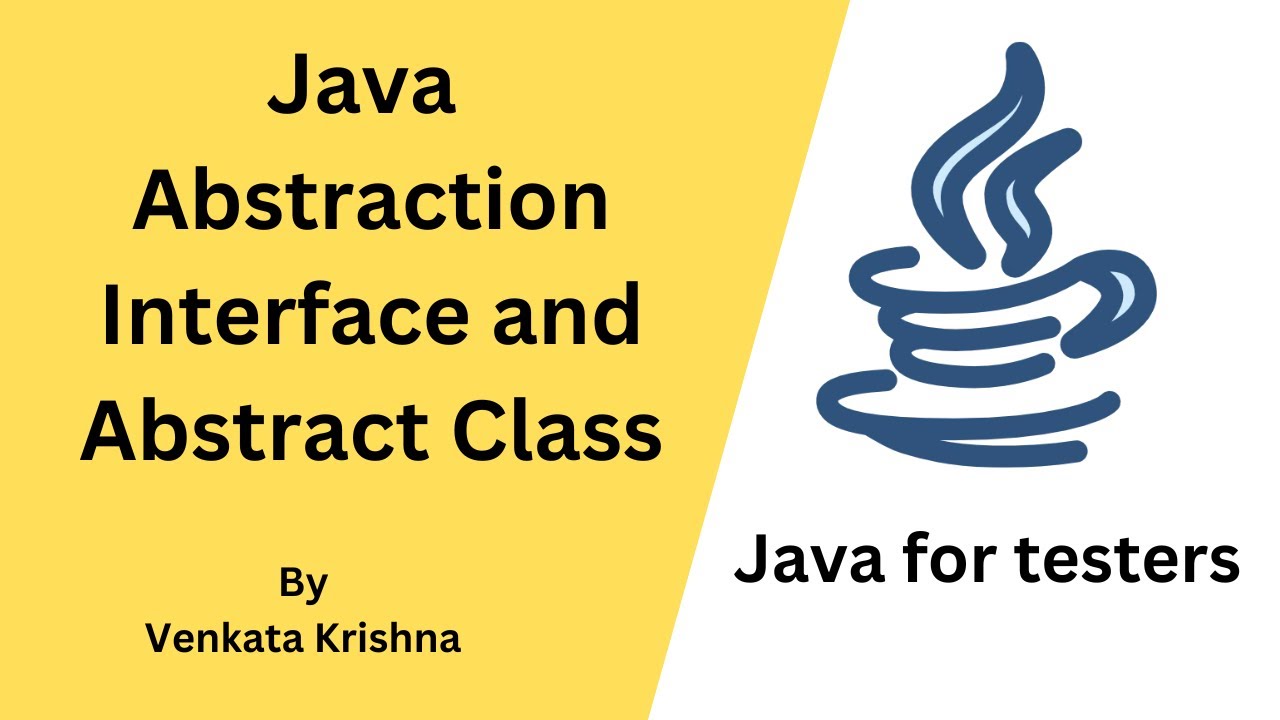 Java Abstraction Interface And Abstract Class Youtube