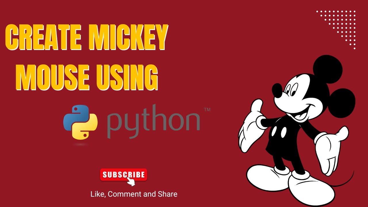 Draw Mickey Mouse In Python Turtle рџђў Fun Easy Animation Tutorial