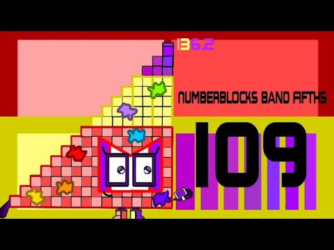 Numberblocks Band Fifths 109 Youtube