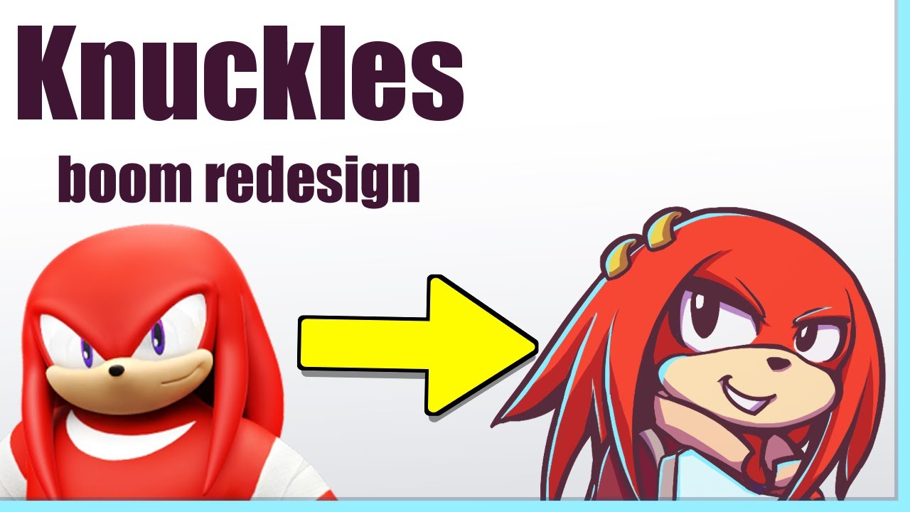 Knuckles Sonic Boom Redesign Youtube