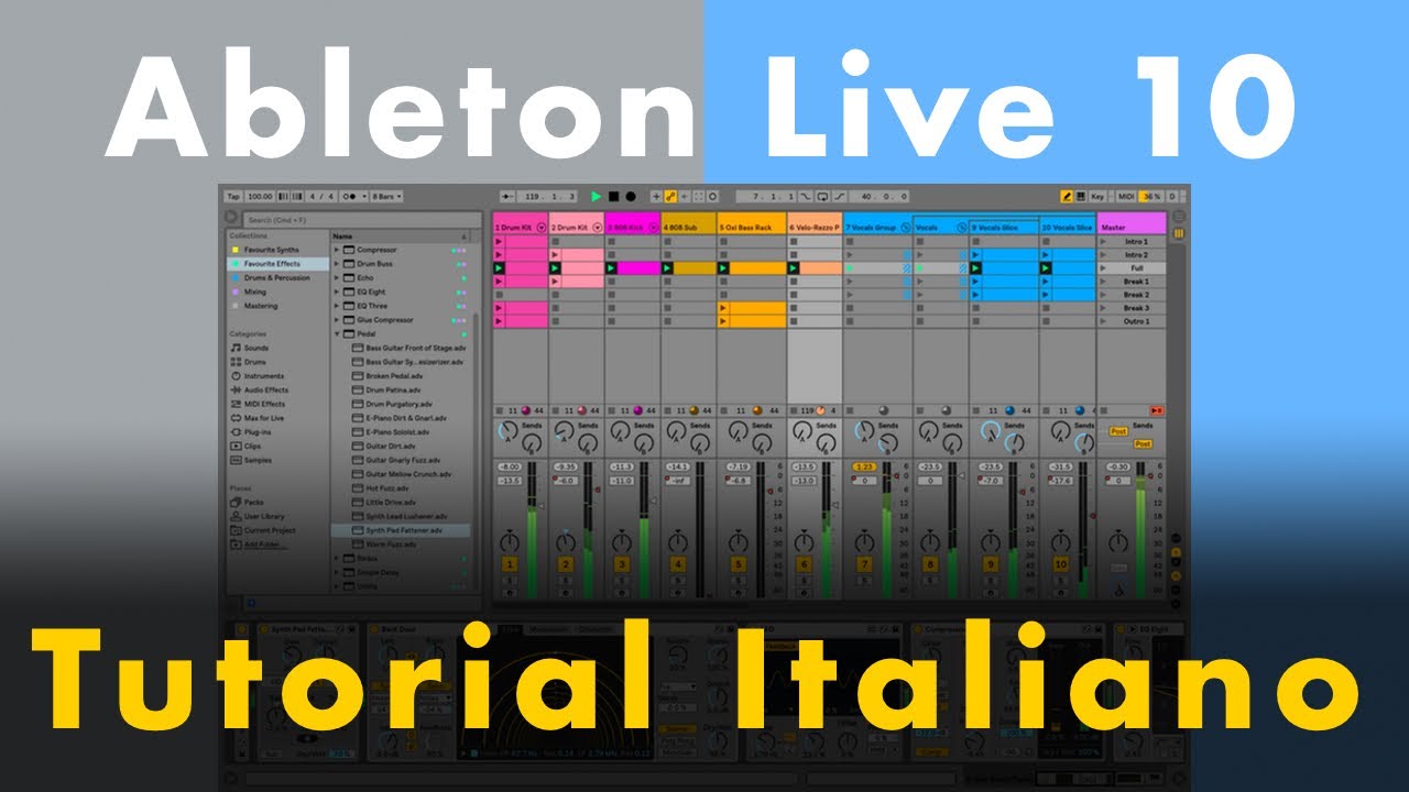 Ableton Live 10 Tutorial Italiano Promo Youtube
