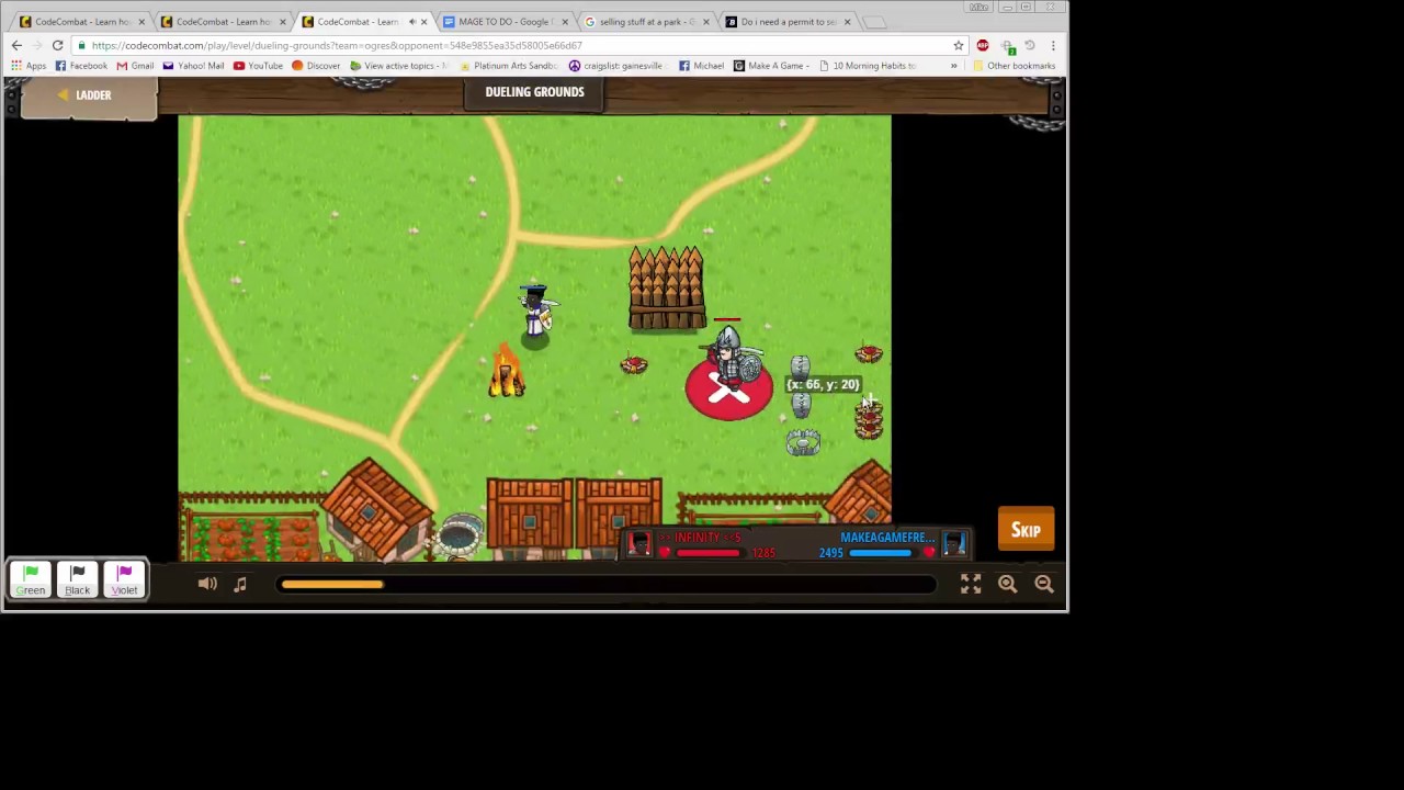 Codecombat Multiplayer Battle For My Students Youtube
