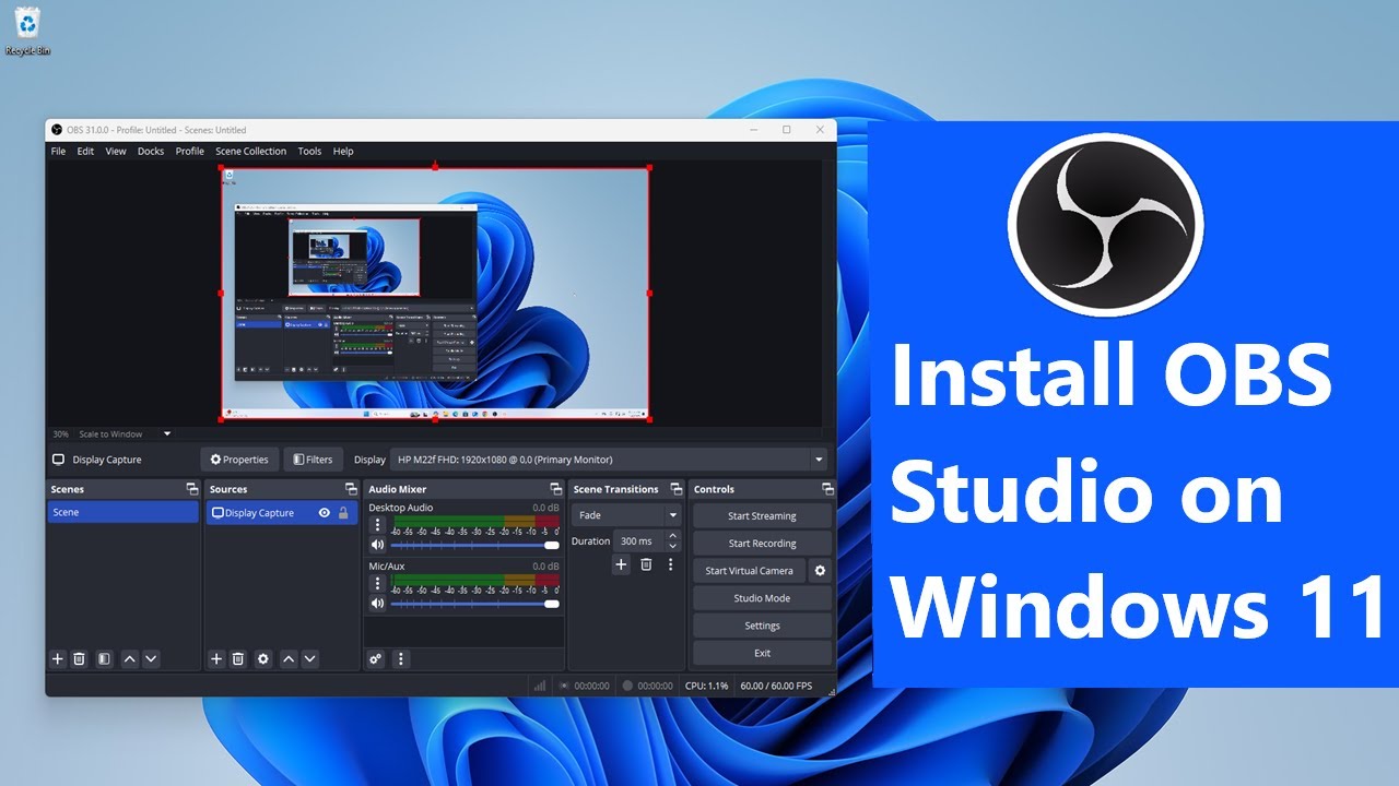 How To Install Obs Studio On Windows 11 2025 Youtube