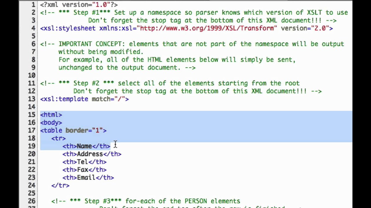 Xslt Examples