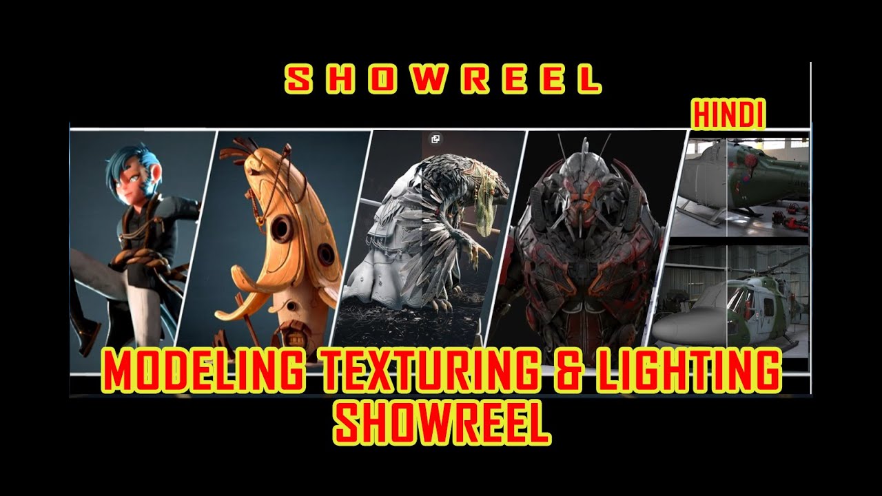 How To Create 3d Modeling Showreel Modeling Texturing Lighting Showreel