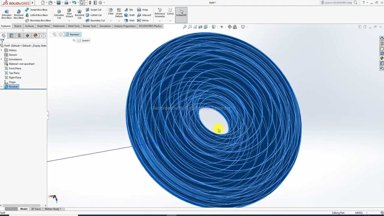 Solidworks Command Circular Pattern Lecture 19 Youtube