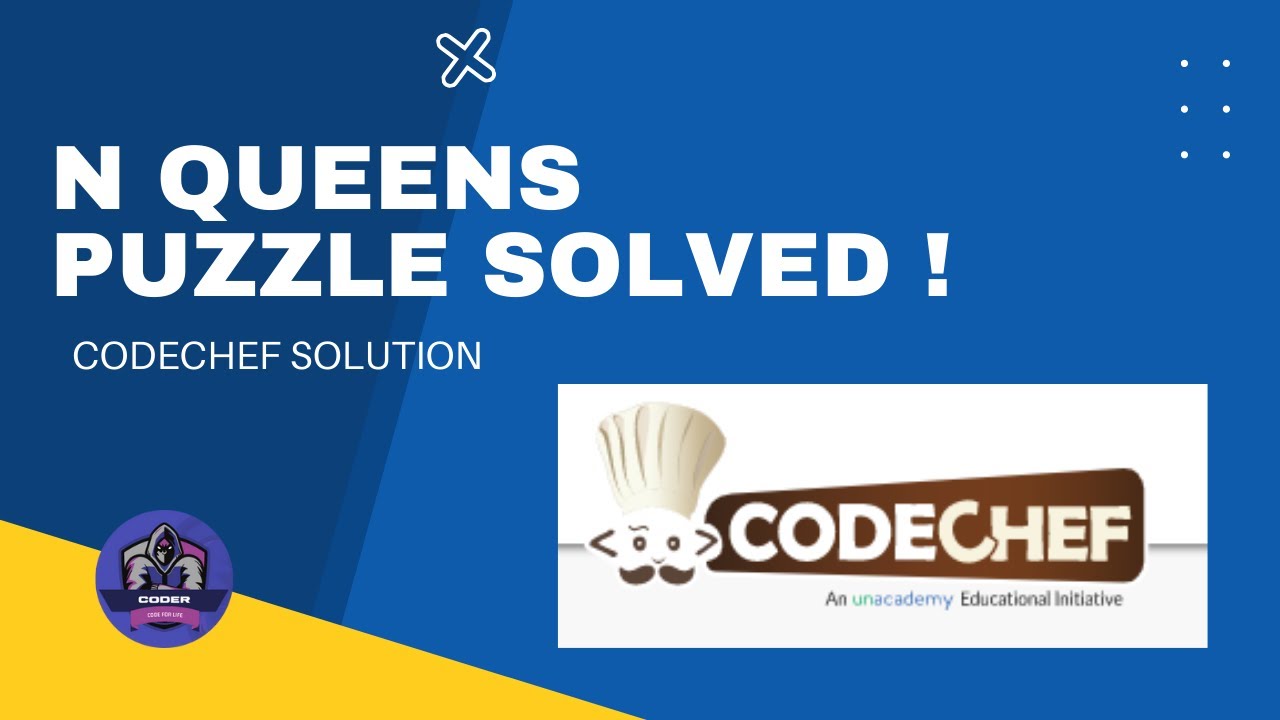 N Queens Puzzle Solved Problem Code Eureka Python Coder Codechef