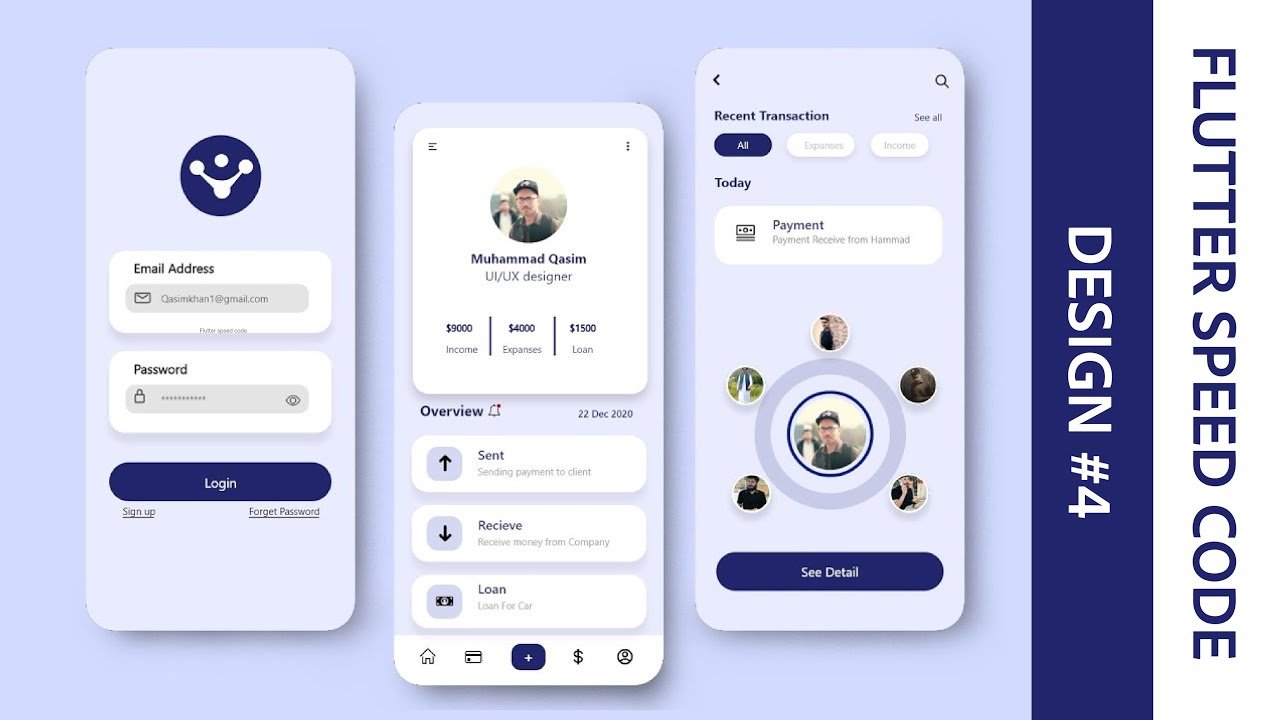 Bank App Ui Flutter Speed Code Design 4 Youtube