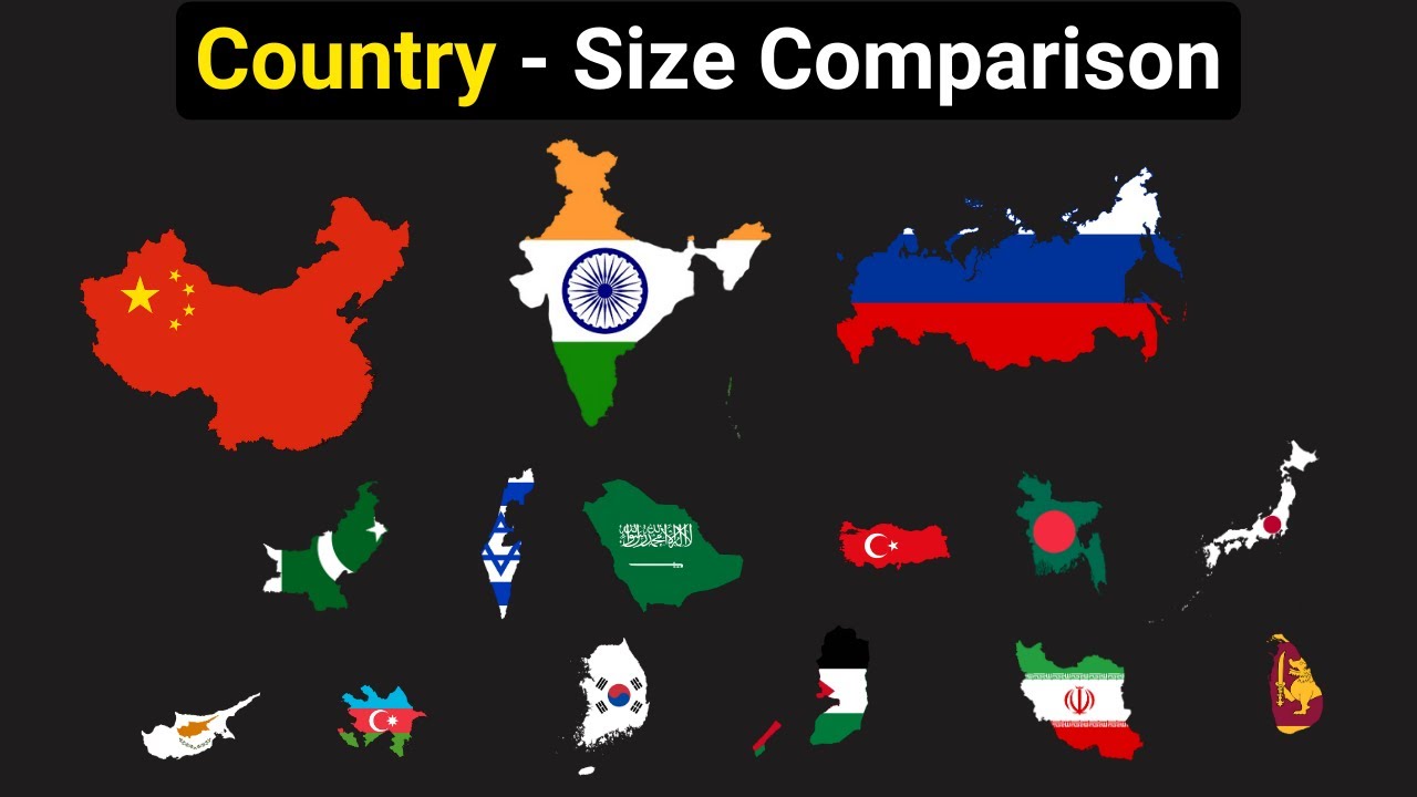 Country Size Comparison Asia Youtube