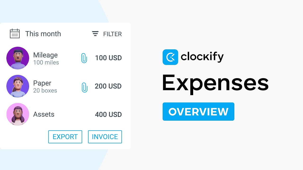 Expenses Clockify Features Youtube