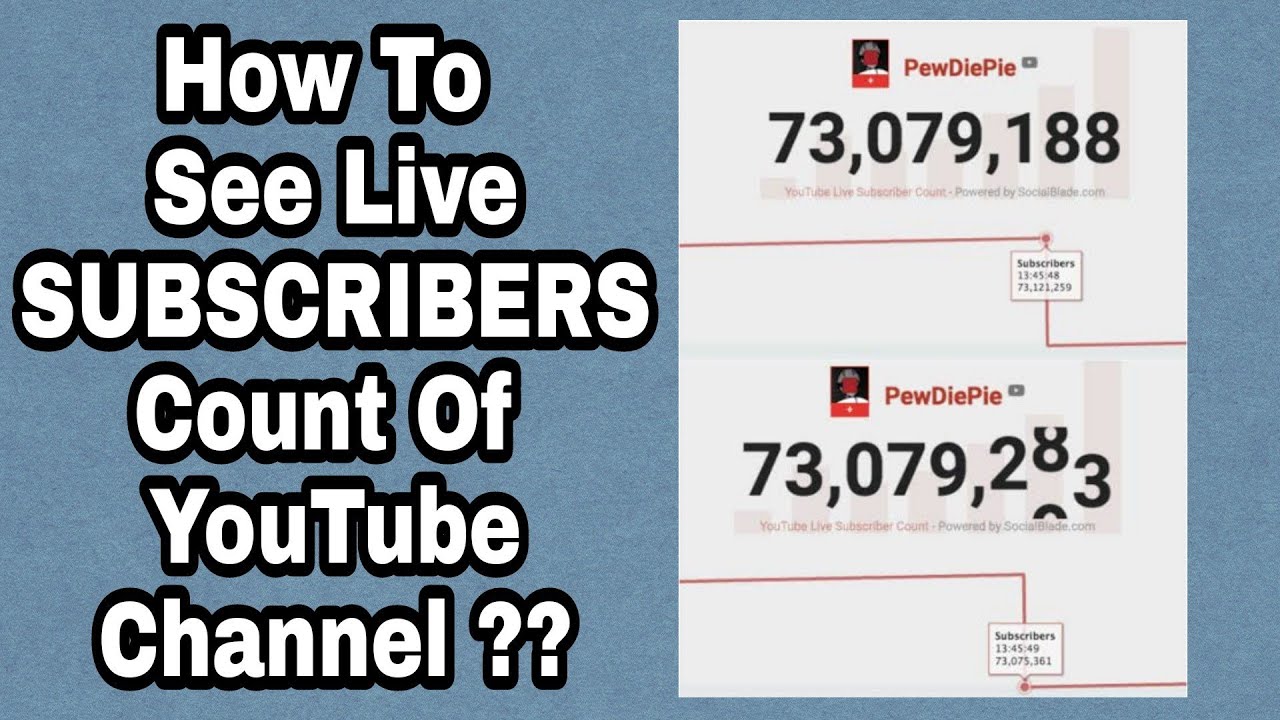 How To Check Real Time Subscriber Count On Youtube Live