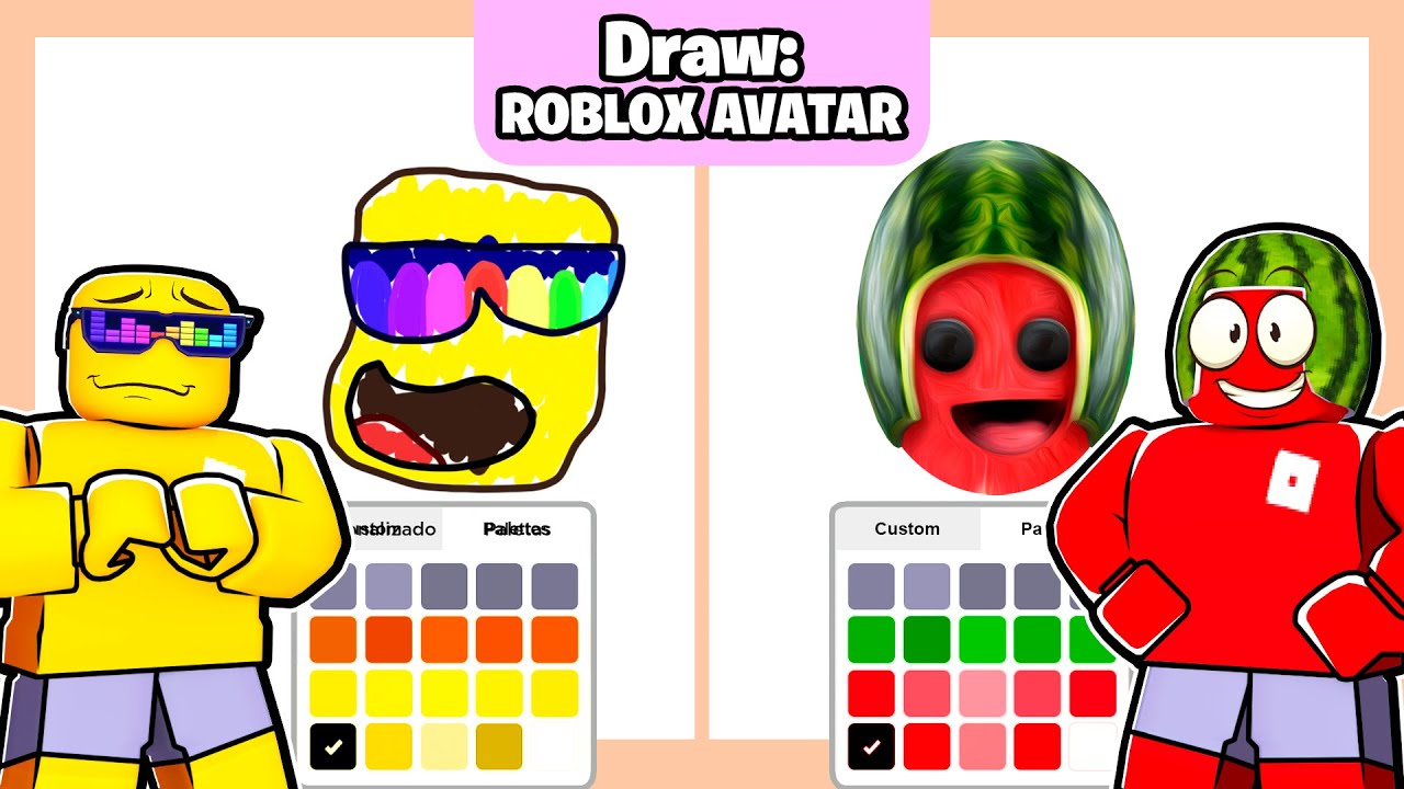 Roblox Speed Drawing Challenge But Draw Yourself Youtube