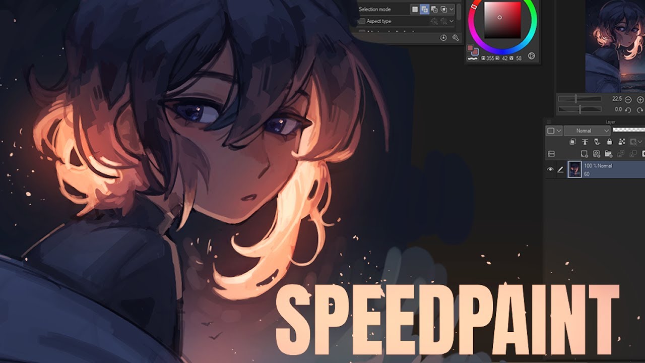 Sunset Speedpaint Clip Studio Paint Youtube