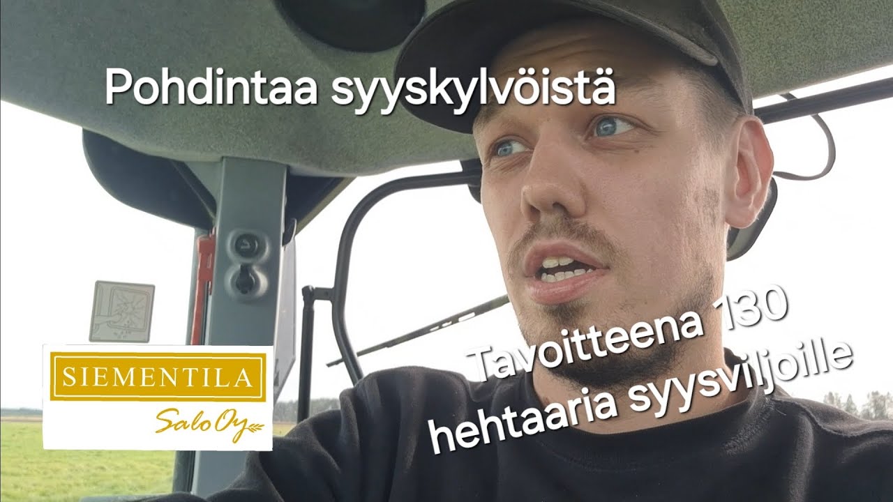 Nurminadan Murskausta Ja Pohdintaa Syyskylvöistä Youtube