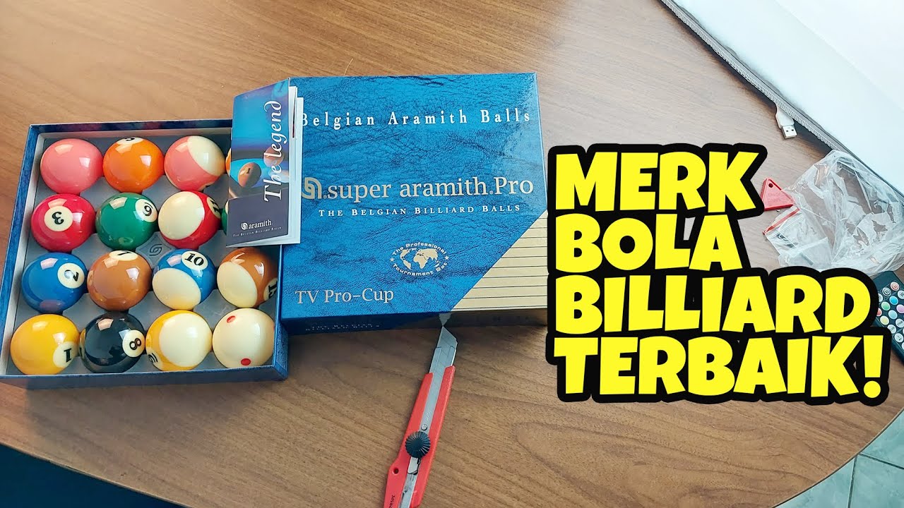 Unboxing Dan Review Langsung Bola Billiard Aramith Pro Tv Cup Size 2 1