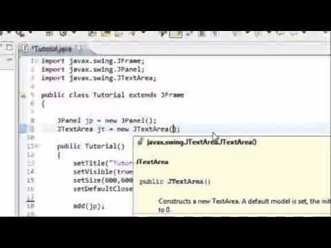 Java Programming Tutorial Text Area Jtextarea Youtube