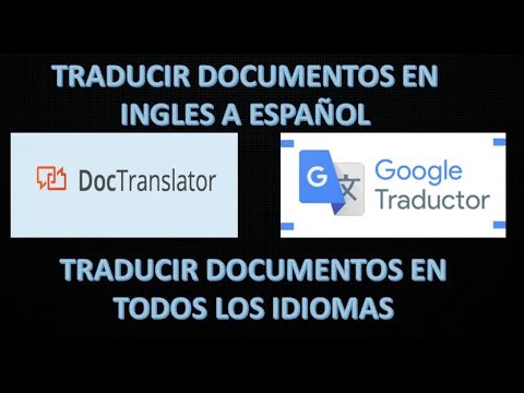 Como Traducir Documentos Pdf De Ingles A Español Utilizando Doc