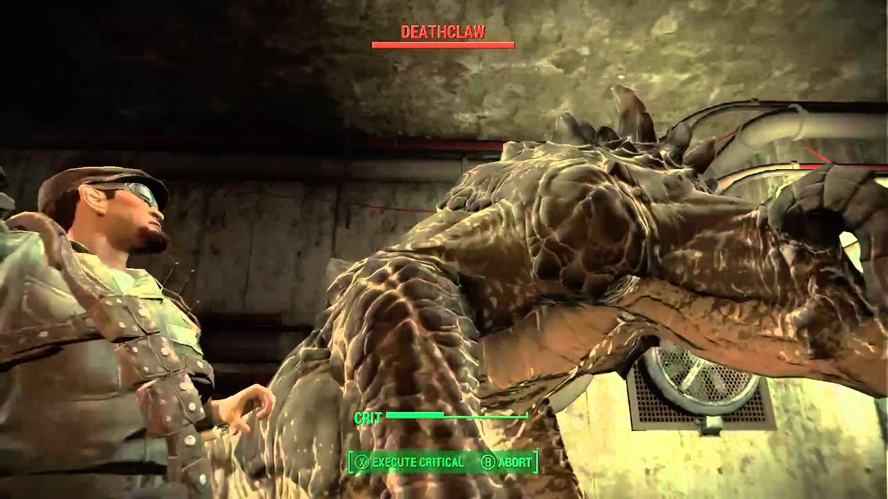 Deathclaw Sneak Attack Fallout 4 Youtube