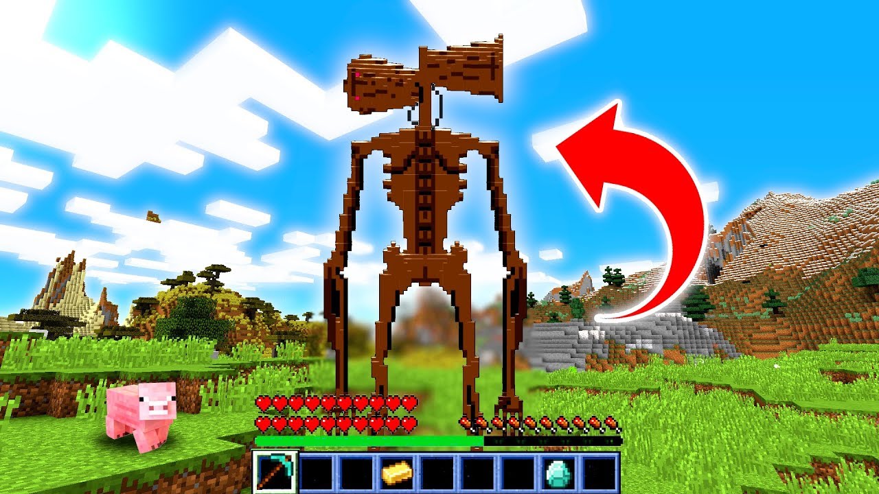 Playing As Siren Head In Minecraft We Stole His Body Minecraft