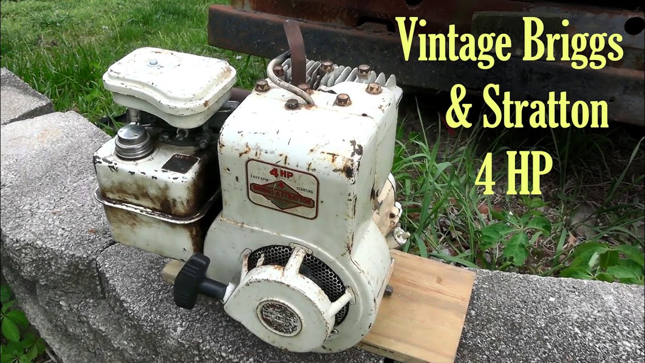 Vintage Briggs Stratton 4 Hp Engine Youtube
