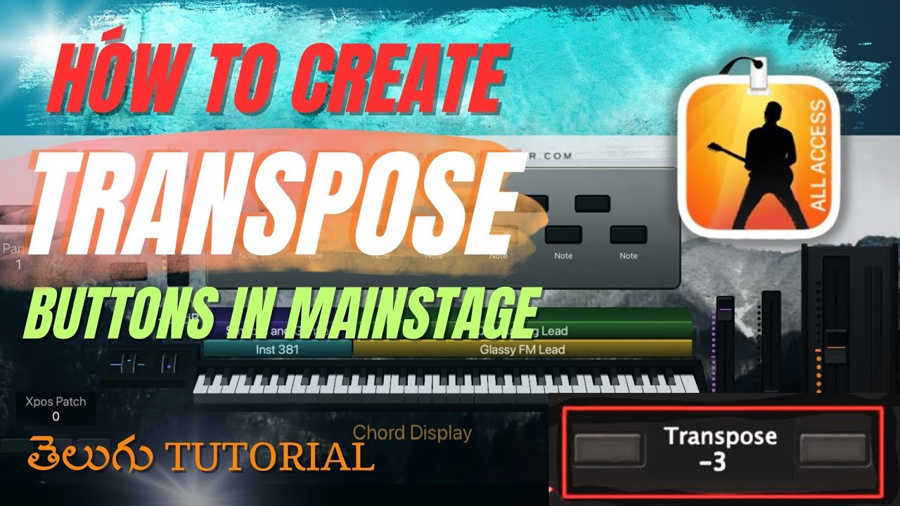 How To Create Transpose Controls In Mainstage а а а іа ѓа а ѓ Tutorial