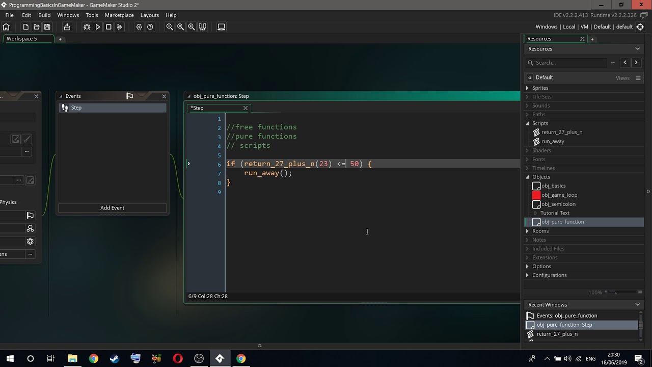 Functions Scripts Return Values And Naming Tips In Gamemaker Studio 2
