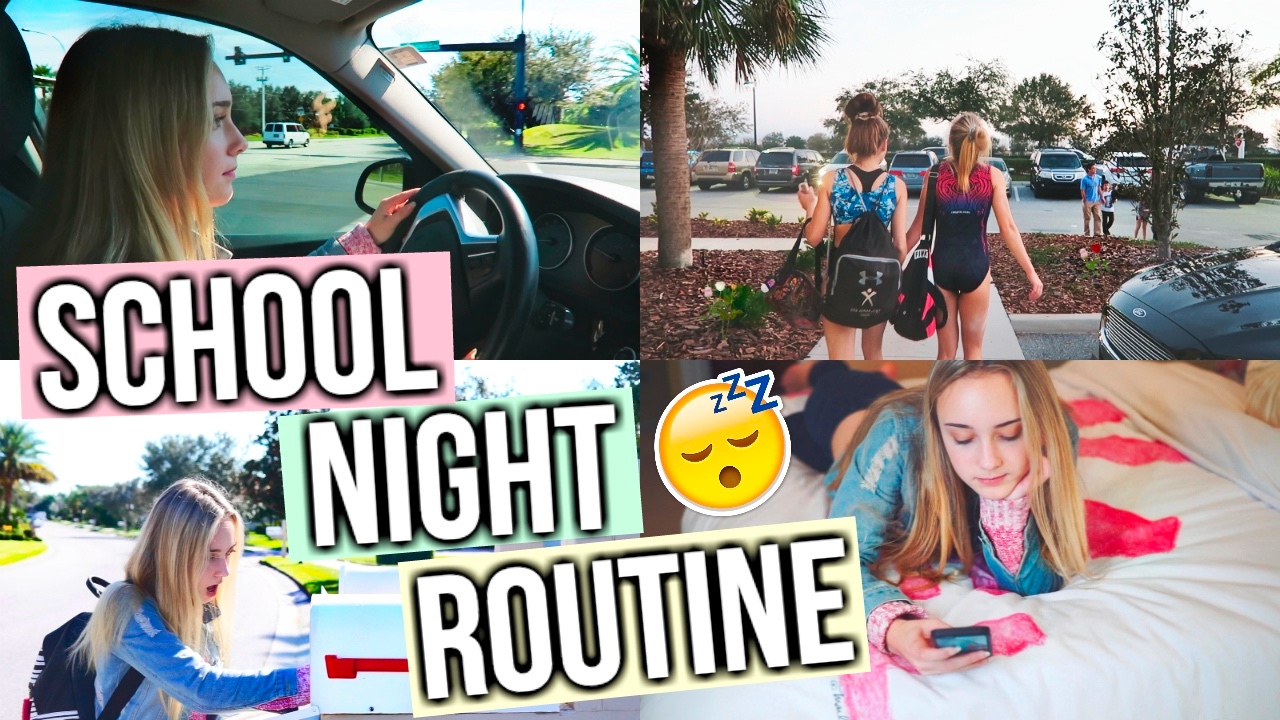 My School Night Routine 2017 Youtube