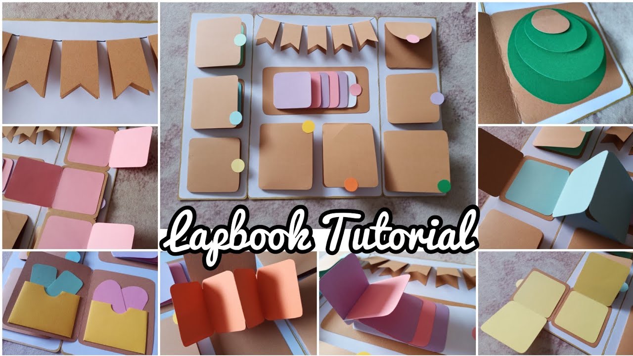 Lapbook Tutorial How To Make 10 Different Cards Youtube