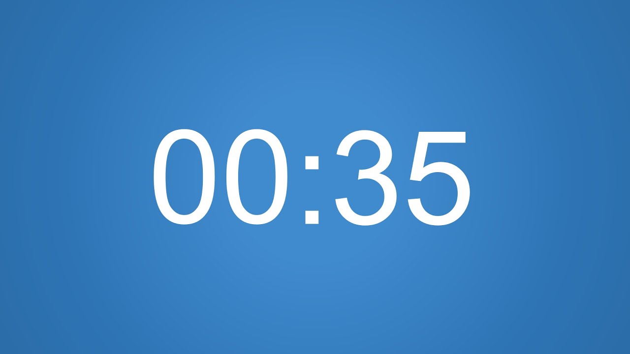35 Seconds Countdown Timer 4k Youtube