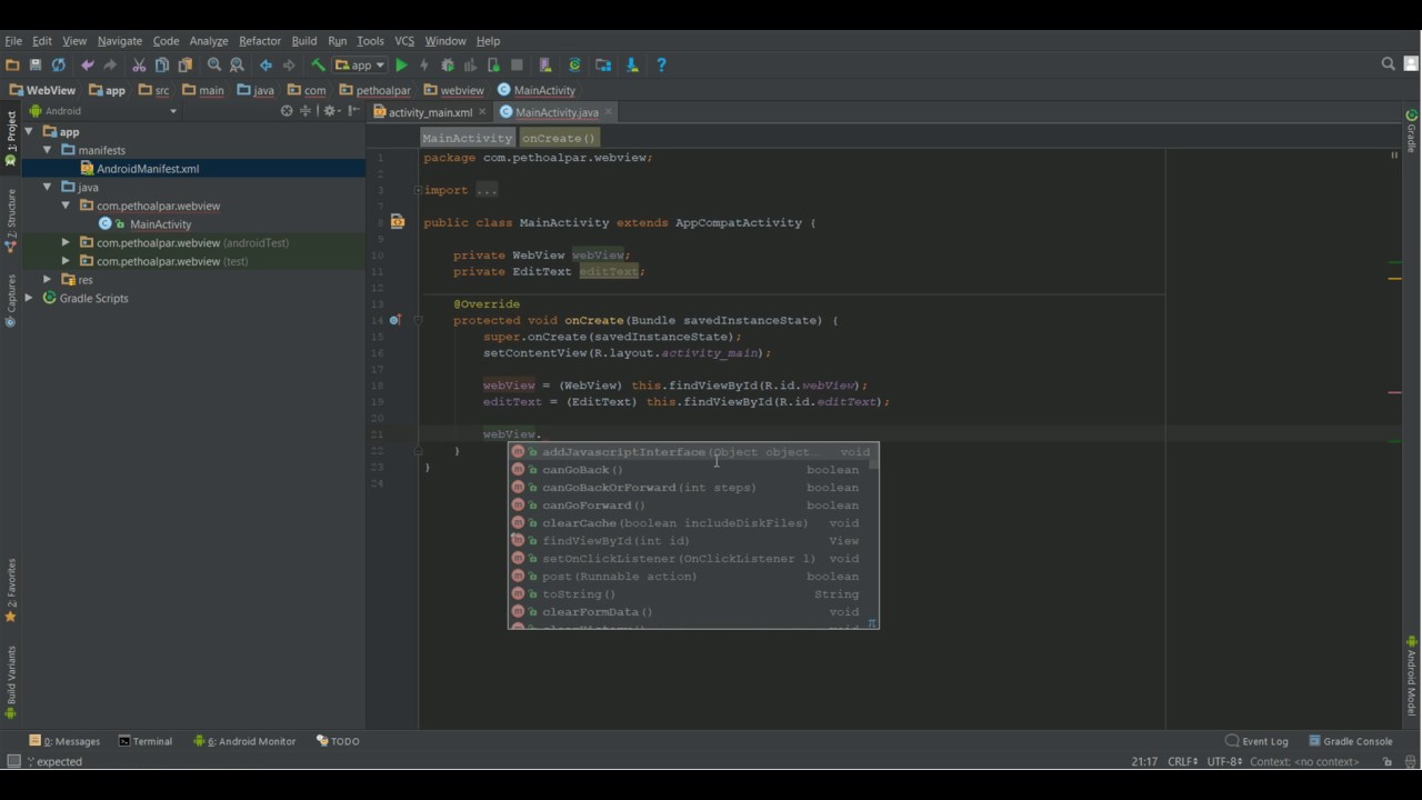 Android Webview Example Youtube