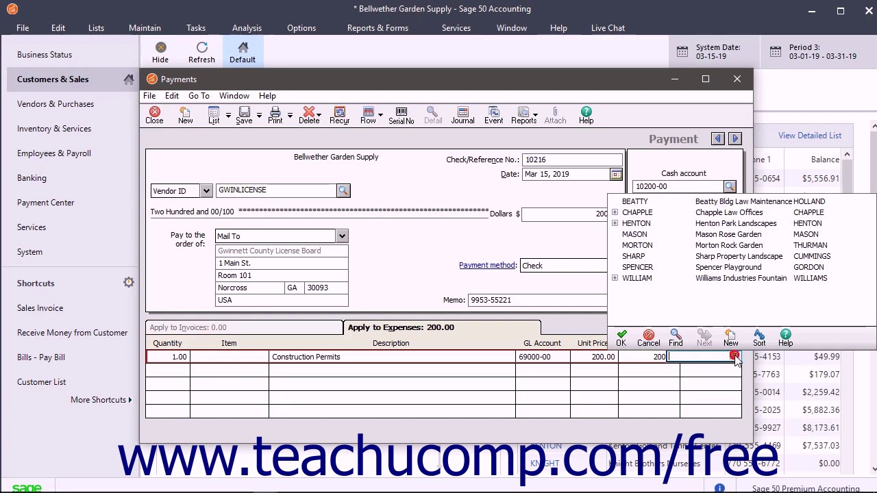 Sage 50 2018 Tutorial Making Purchases For Jobs Sage Training Youtube