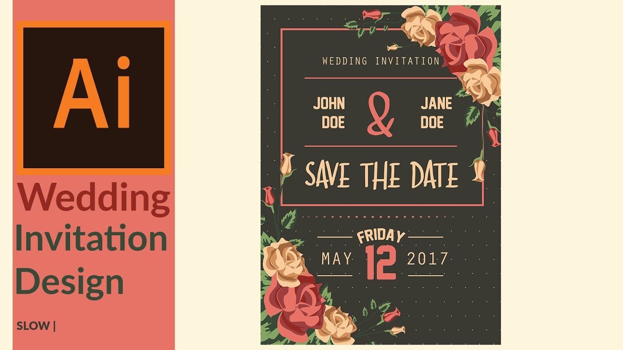 Template Illustrator Wedding