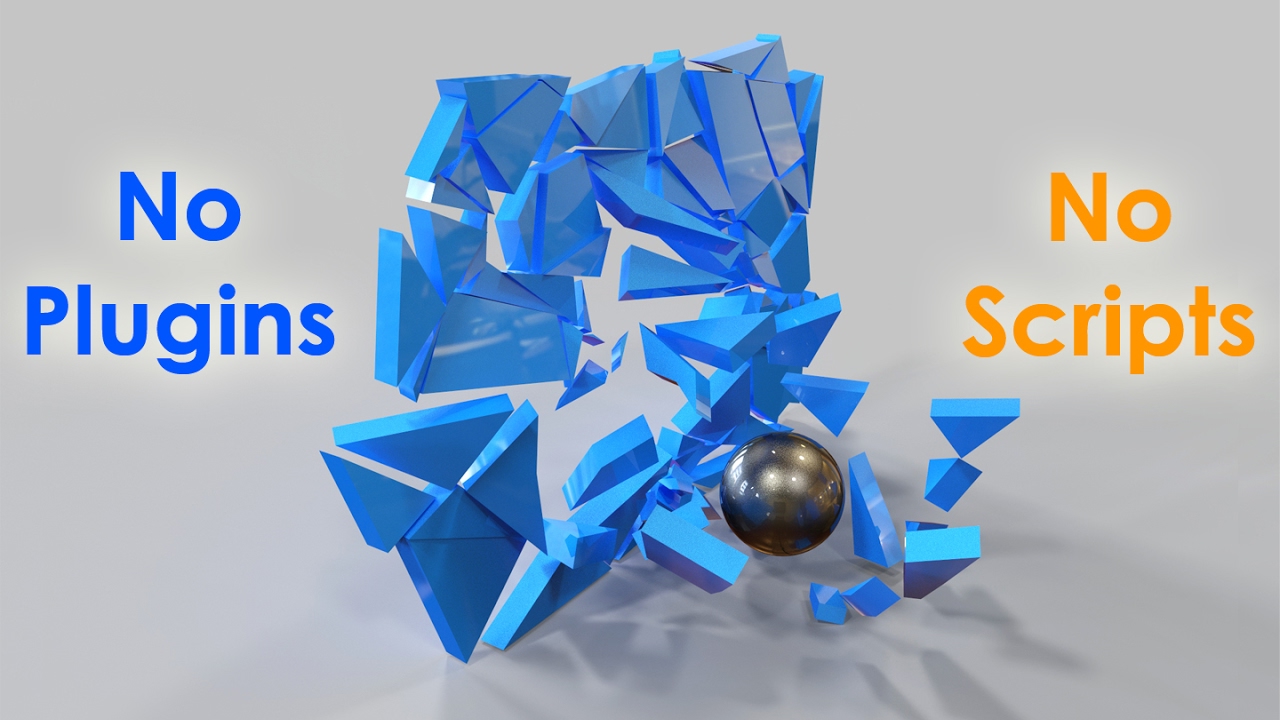 Break A Glass Wall Without Plugins 3ds Max Tutorial Youtube