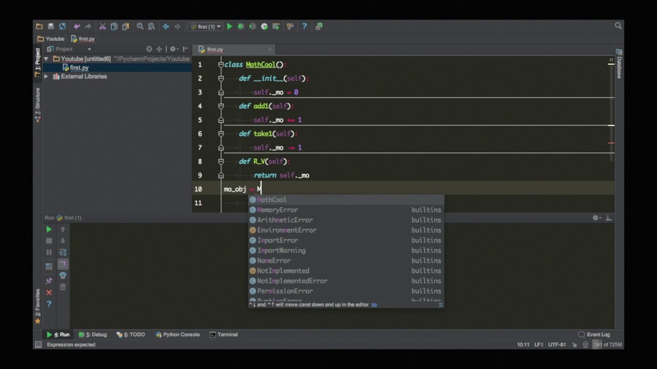 Python Basics 32 A Constructor Private Variables Within A Class