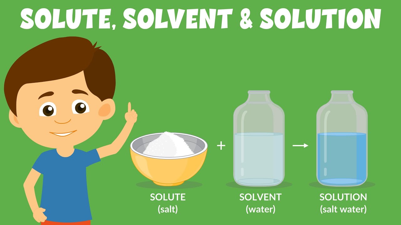 Solute Solvent And Solution What Is A Solution Science Video For