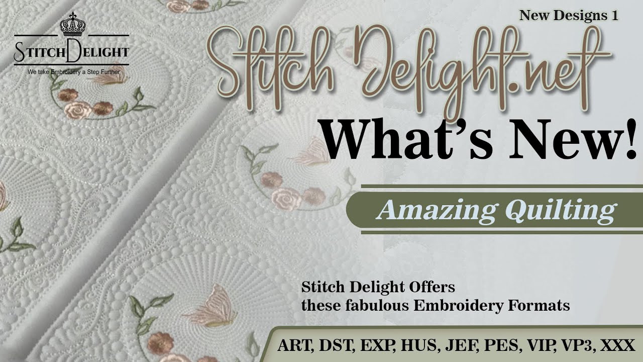 Stitchdelight New Designs 2017 Youtube