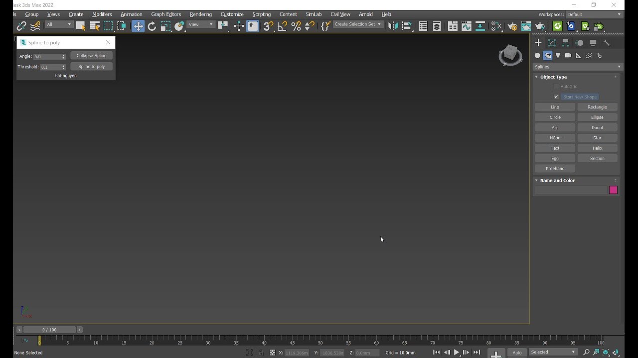 Script Spline To Poly For 3ds Max Youtube