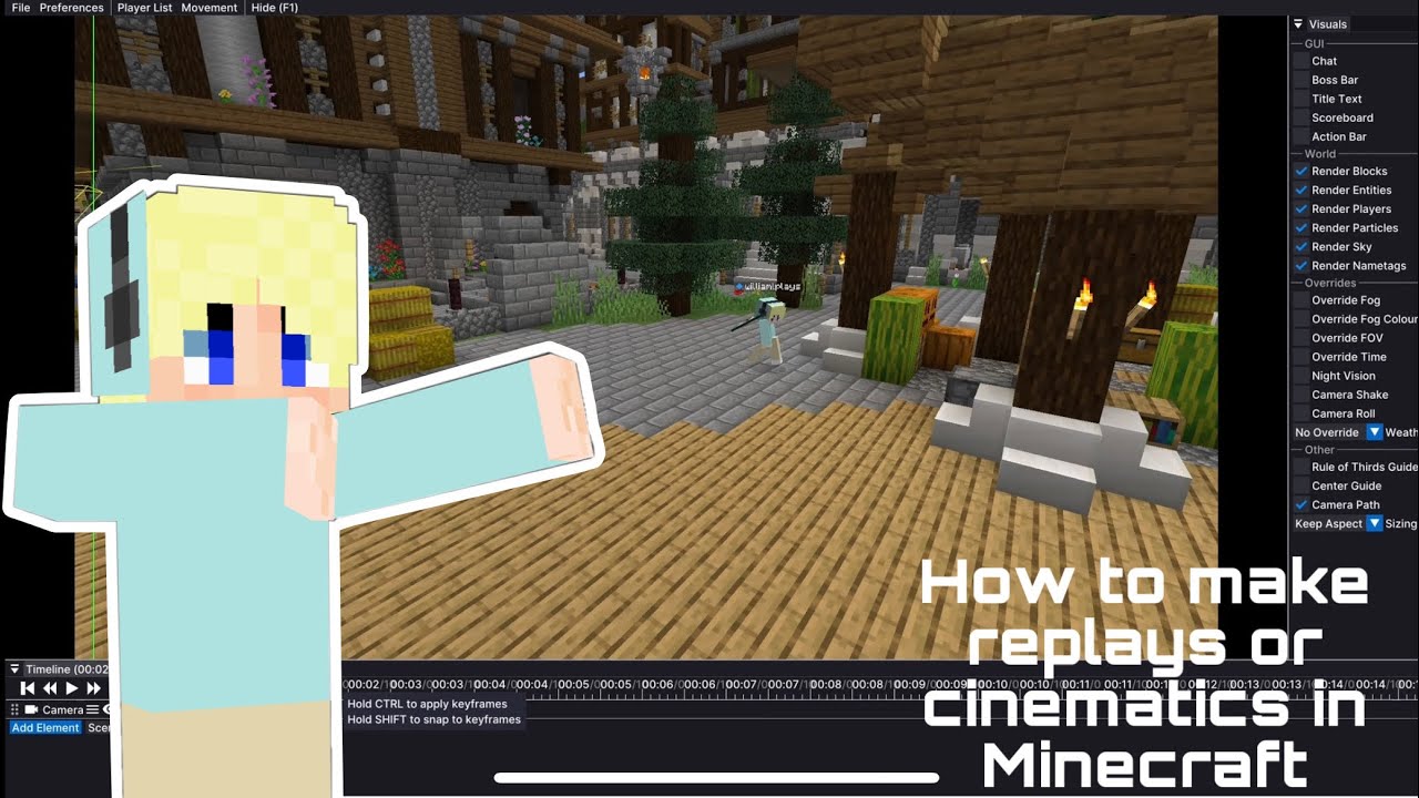 How To Make Replays Or Cinematics In Minecraft Youtube