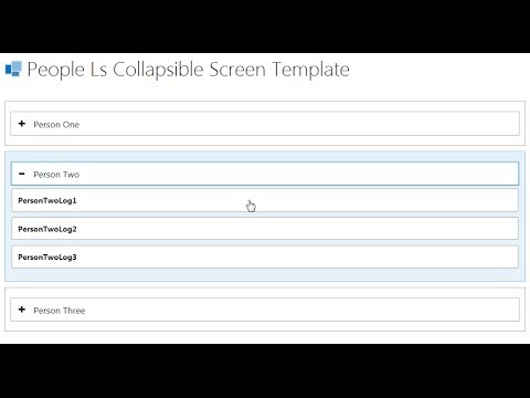 Lightswitch Html Client Collapsible List Youtube
