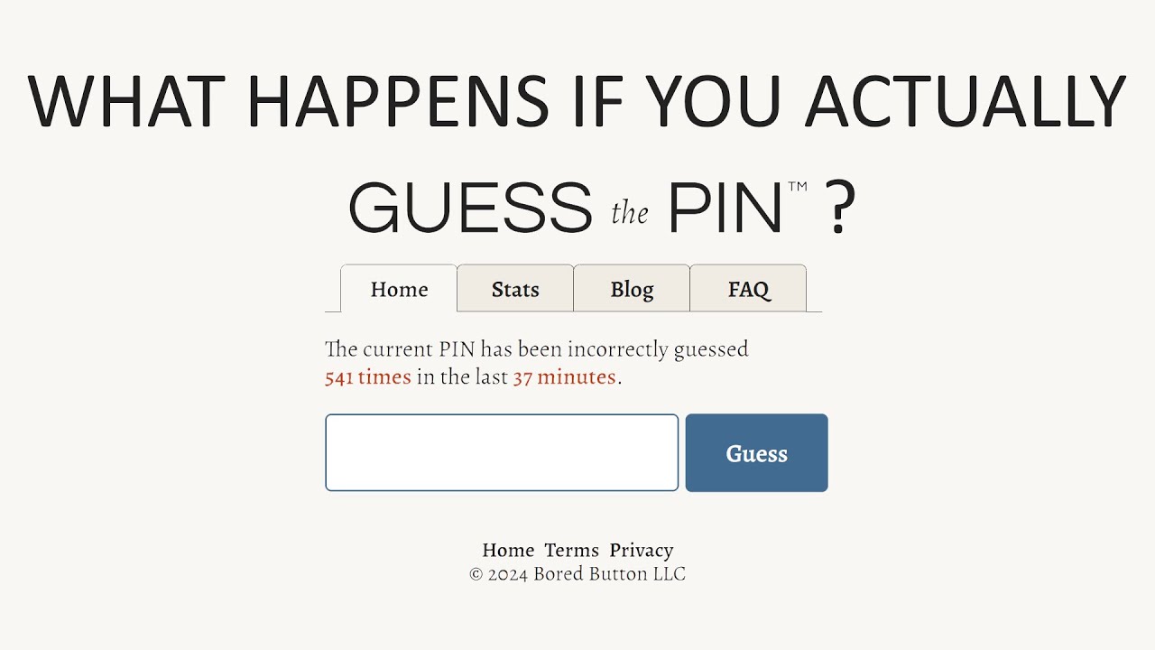Guessthepin What Happens When You Correctly Guess The Pin Youtube