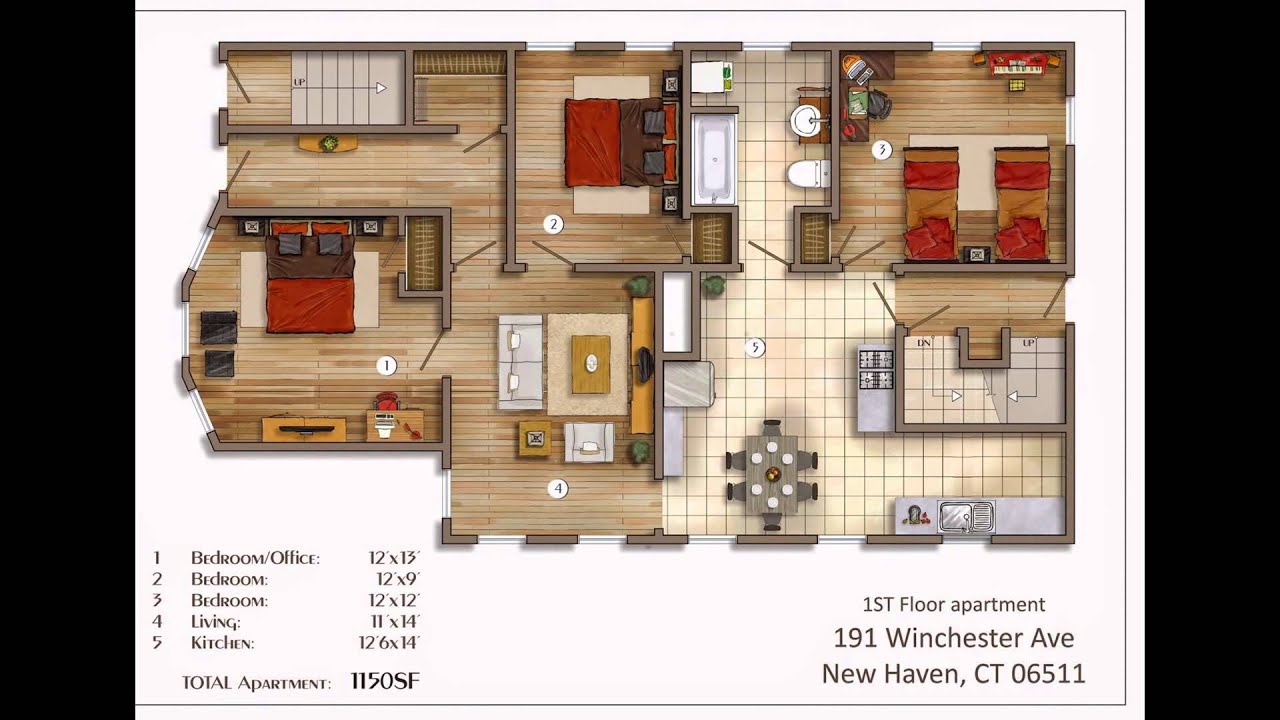 Floor Plan Rendering Youtube