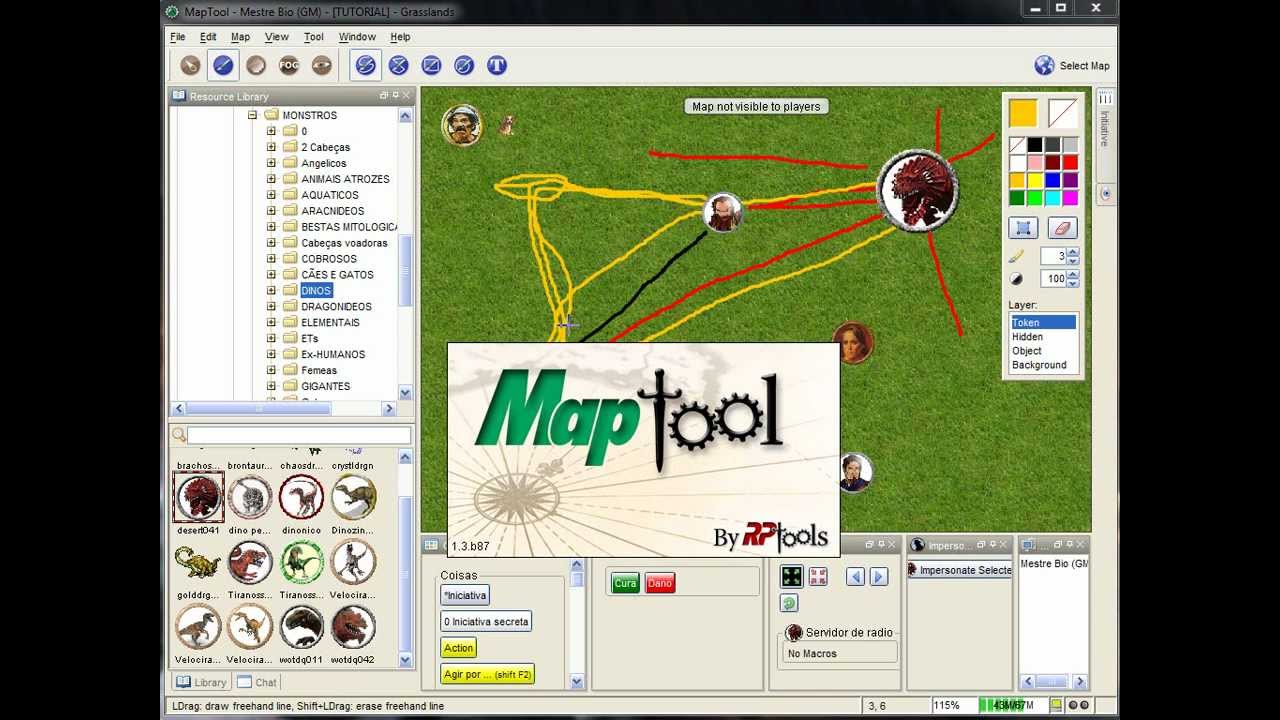 Bio Tutorial Maptool Criando A Rede Youtube